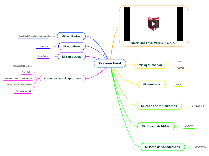 Examen Final - Mind Map